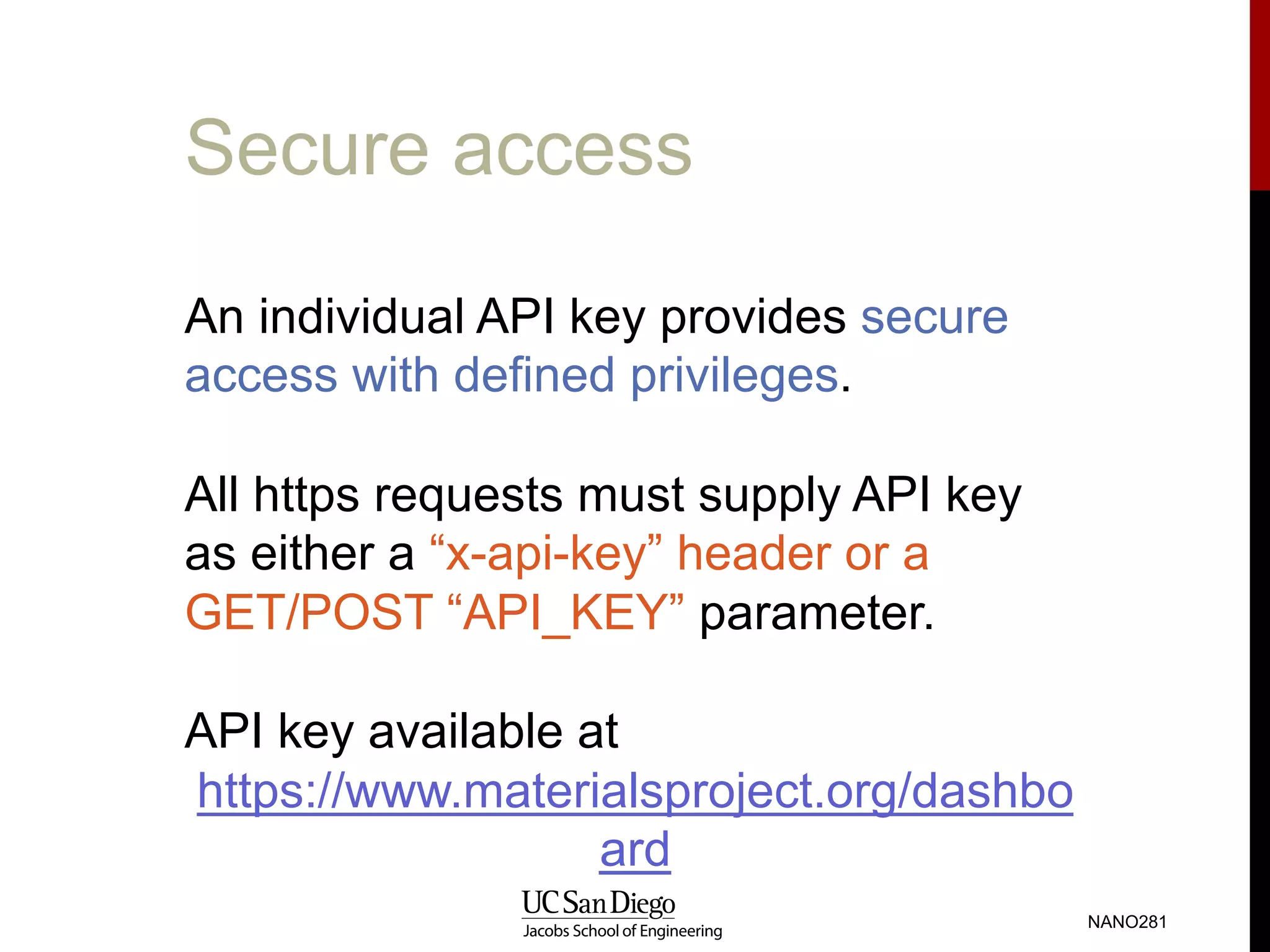 NANO281 Lecture 01 - Introduction to Data Science in Materials Science | PPT