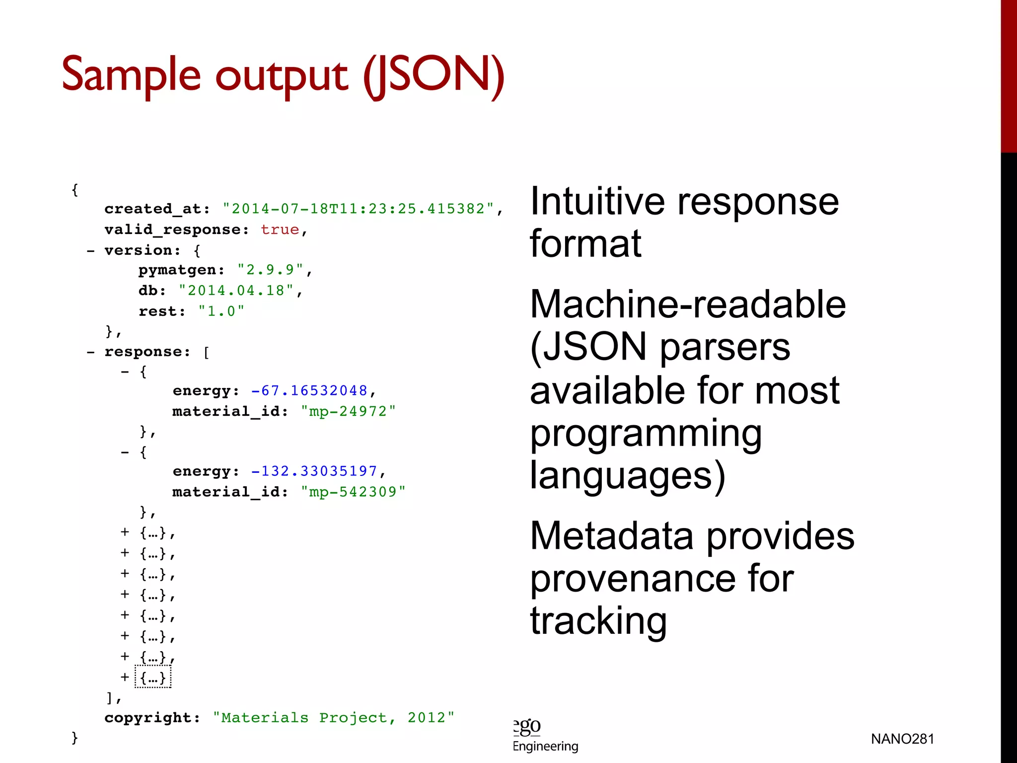 NANO281 Lecture 01 - Introduction to Data Science in Materials Science | PPT