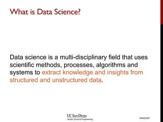 NANO281 Lecture 01 - Introduction to Data Science in Materials Science | PPT