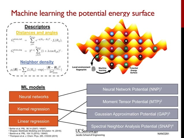 NANO281 Lecture 01 - Introduction to Data Science in Materials Science | PPT