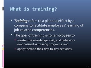 01 introduction to employee training and development | PPT