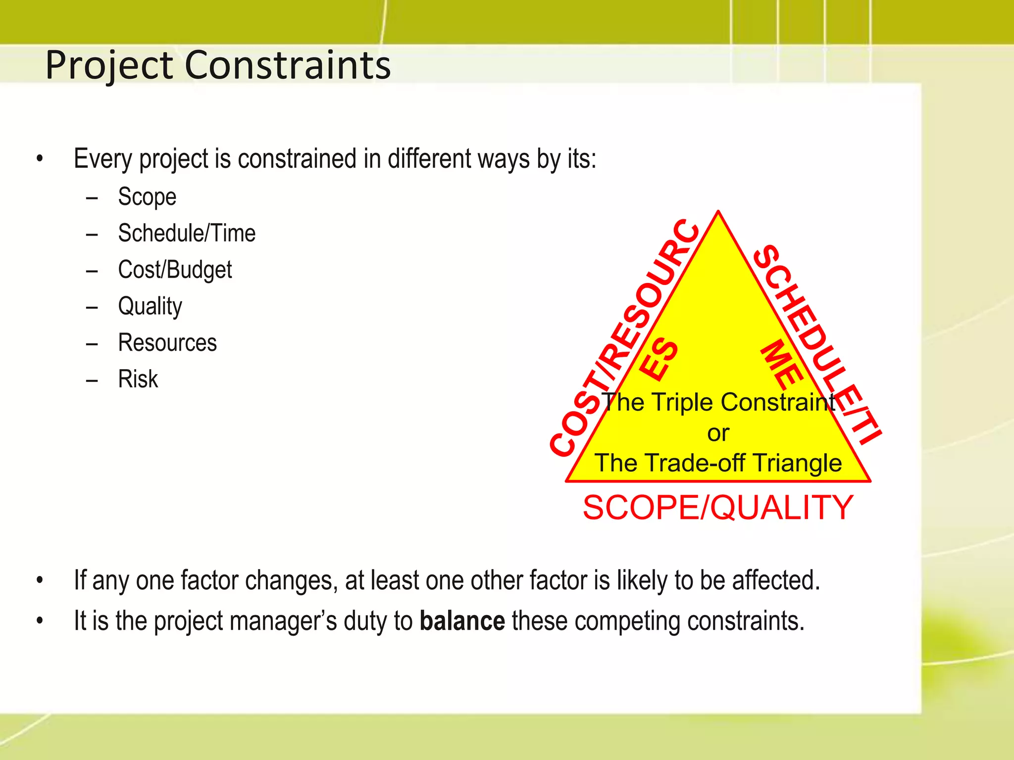 PMP Training - 01 introduction to framework | PPTX