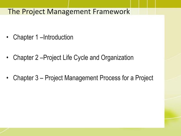 PMP Training - 01 introduction to framework | PPTX