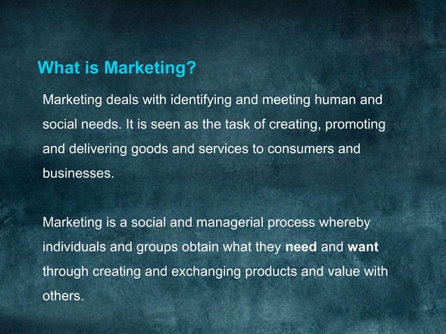 01. introduction to marketing | PPT