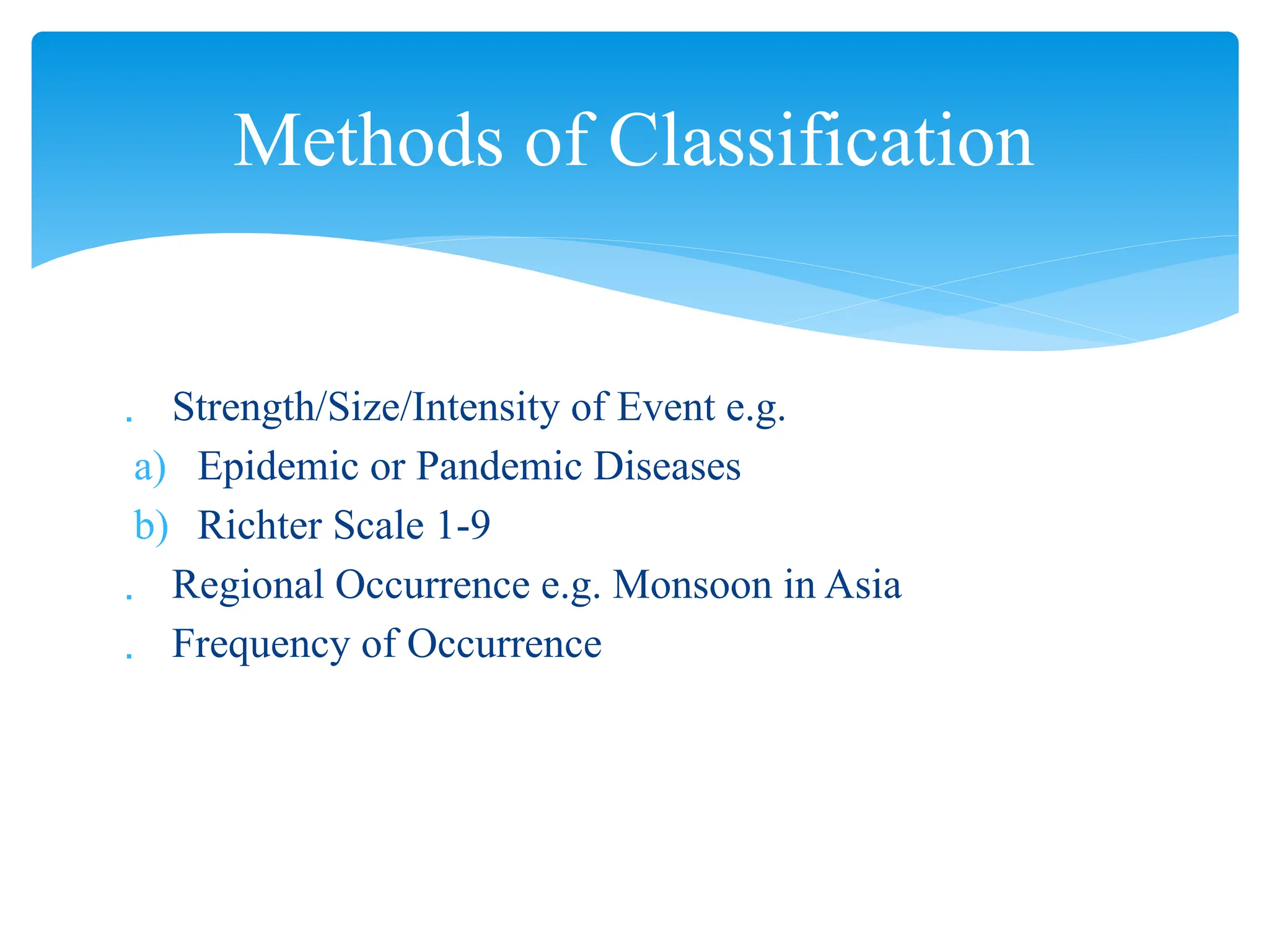 Introduction to Natural Hazards & Disasters | Types, Classification ...