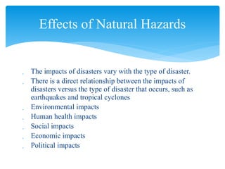 Introduction to Natural Hazards & Disasters | Types, Classification ...