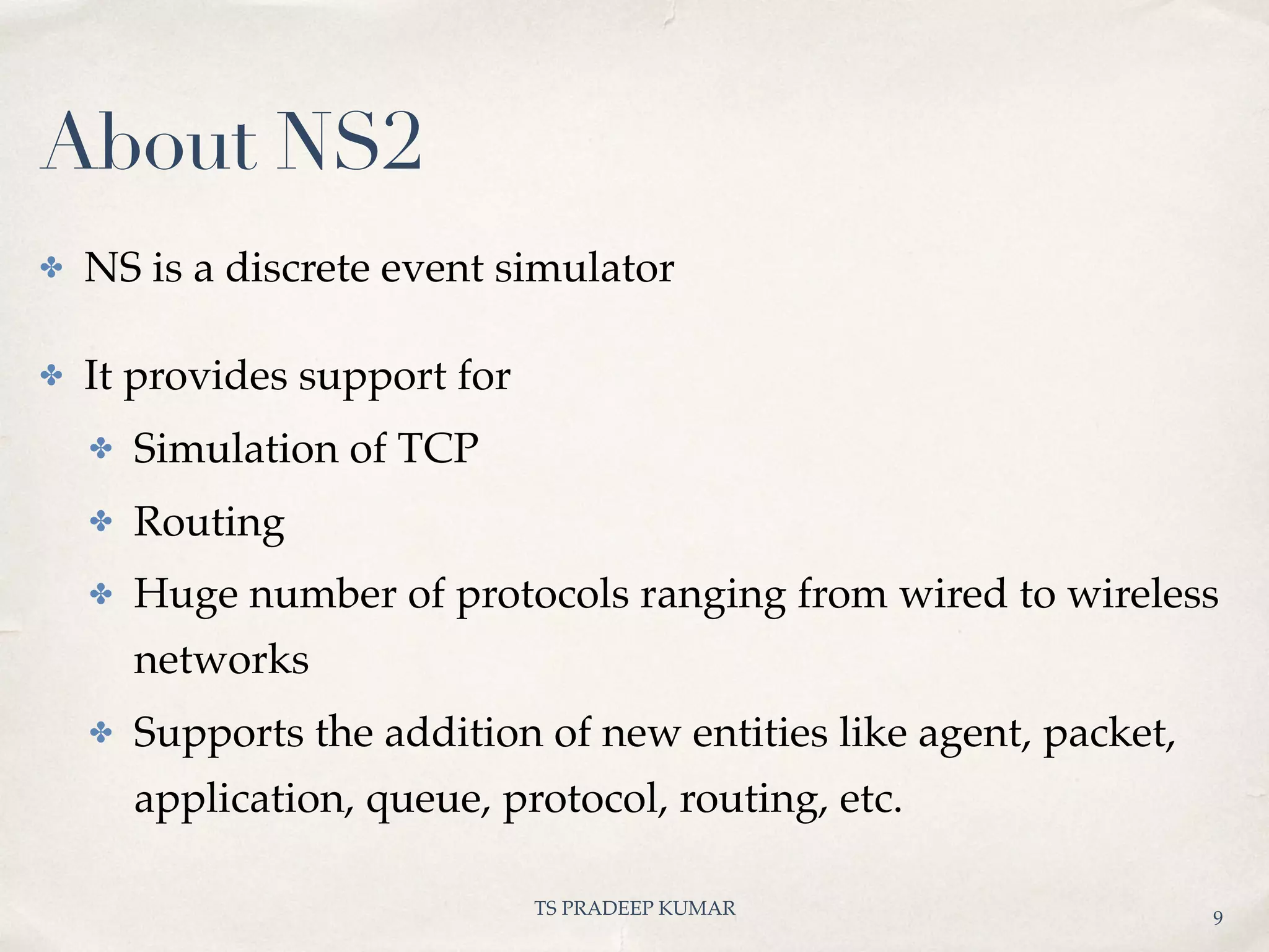 Introduction to ns2 | PDF