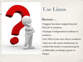 Introduction to ns2 | PDF