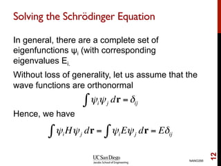 NANO266 - Lecture 1 - Introduction to Quantum Mechanics | PDF