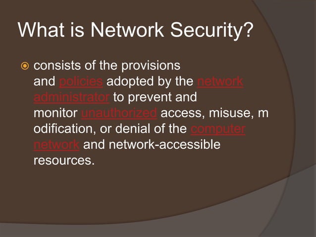 Introduction to Network Security | PPTX
