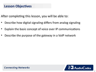 Presentation on Introduction to Telephony VoIP | PPTX