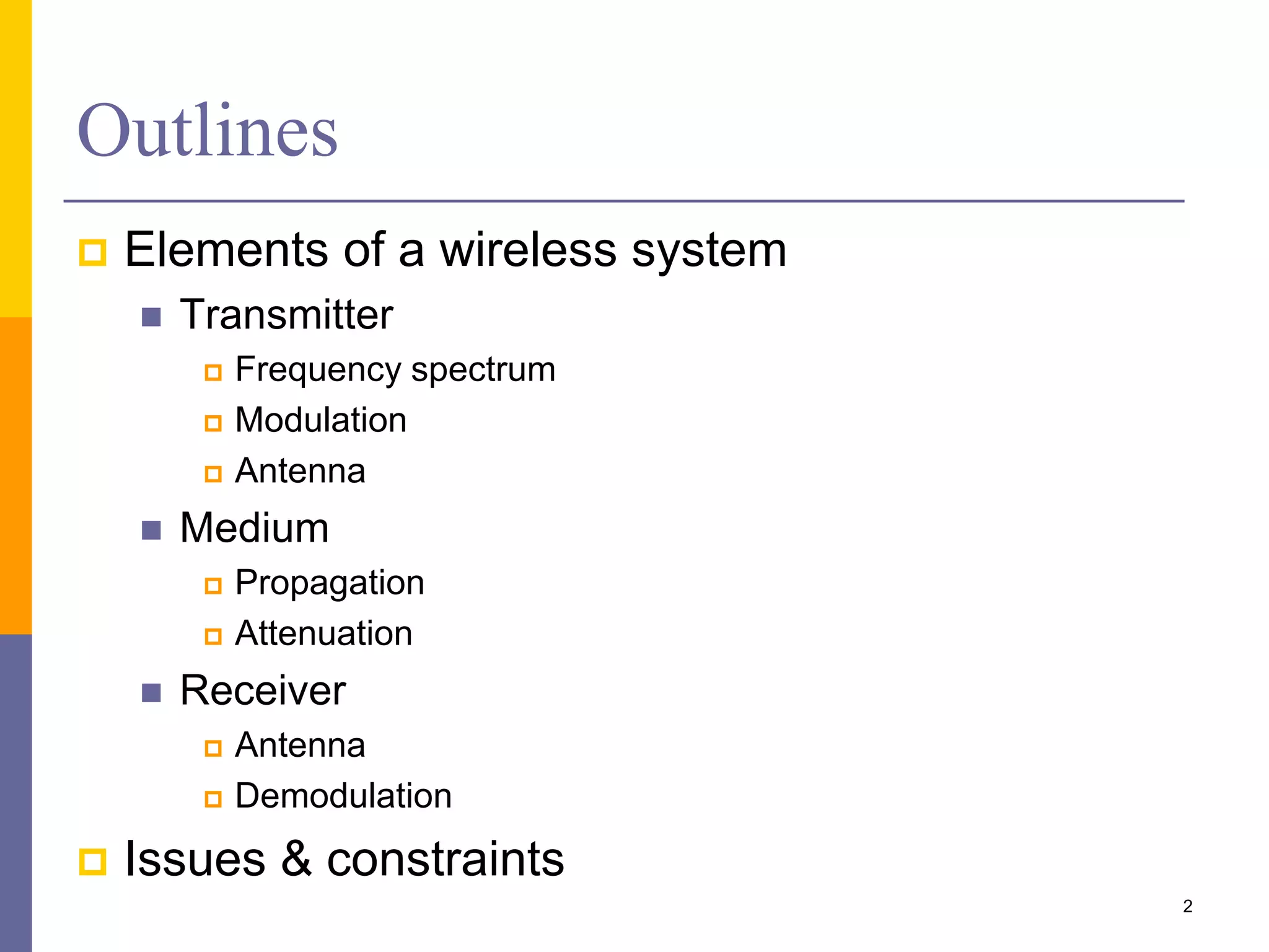 Introduction to Wireless Communication | PPTX