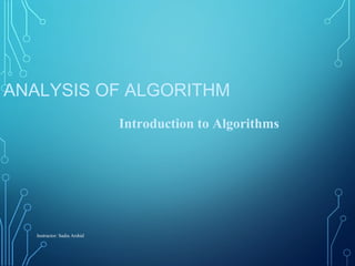 01 intro to algorithm--updated 2015 | PPT