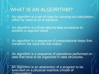 01 intro to algorithm--updated 2015 | PPT