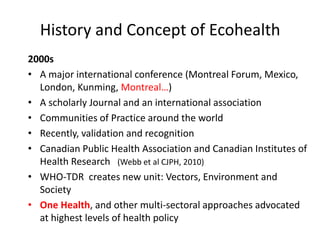 Introduction to EcoHealth | PPT