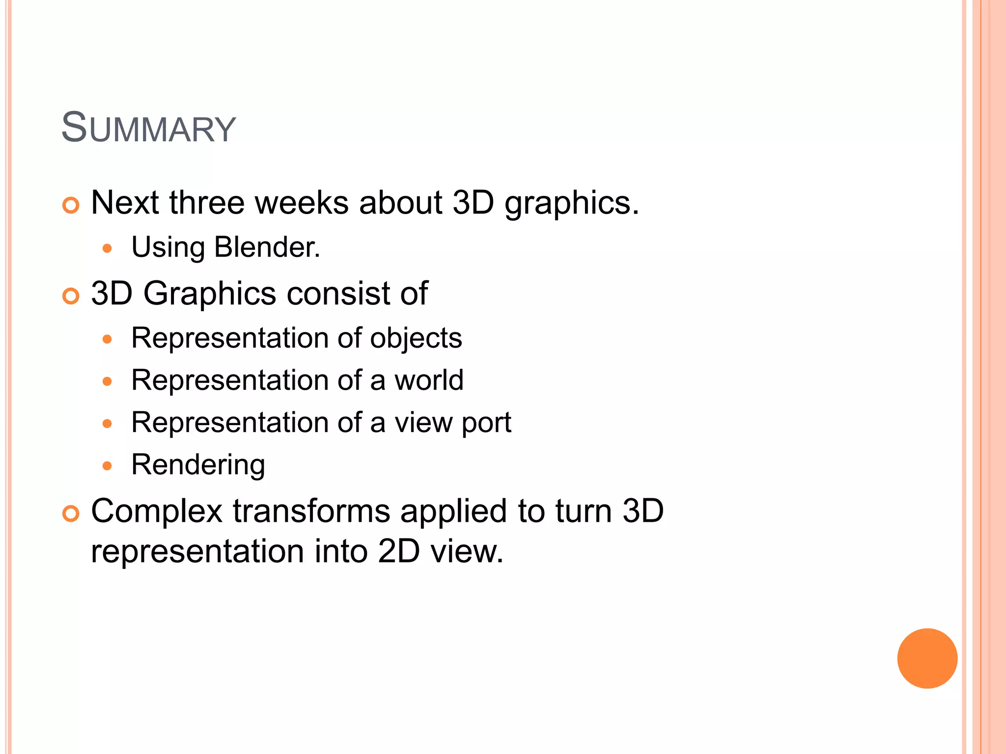 GRPHICS01 - Introduction to 3D Graphics | PPTX