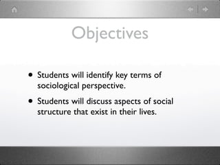 01 - Intro to Sociology | KEY