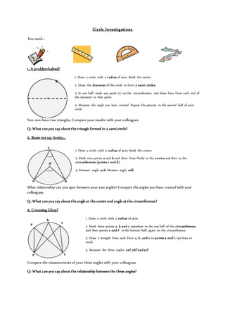 01 investigating properties of circles | DOCX