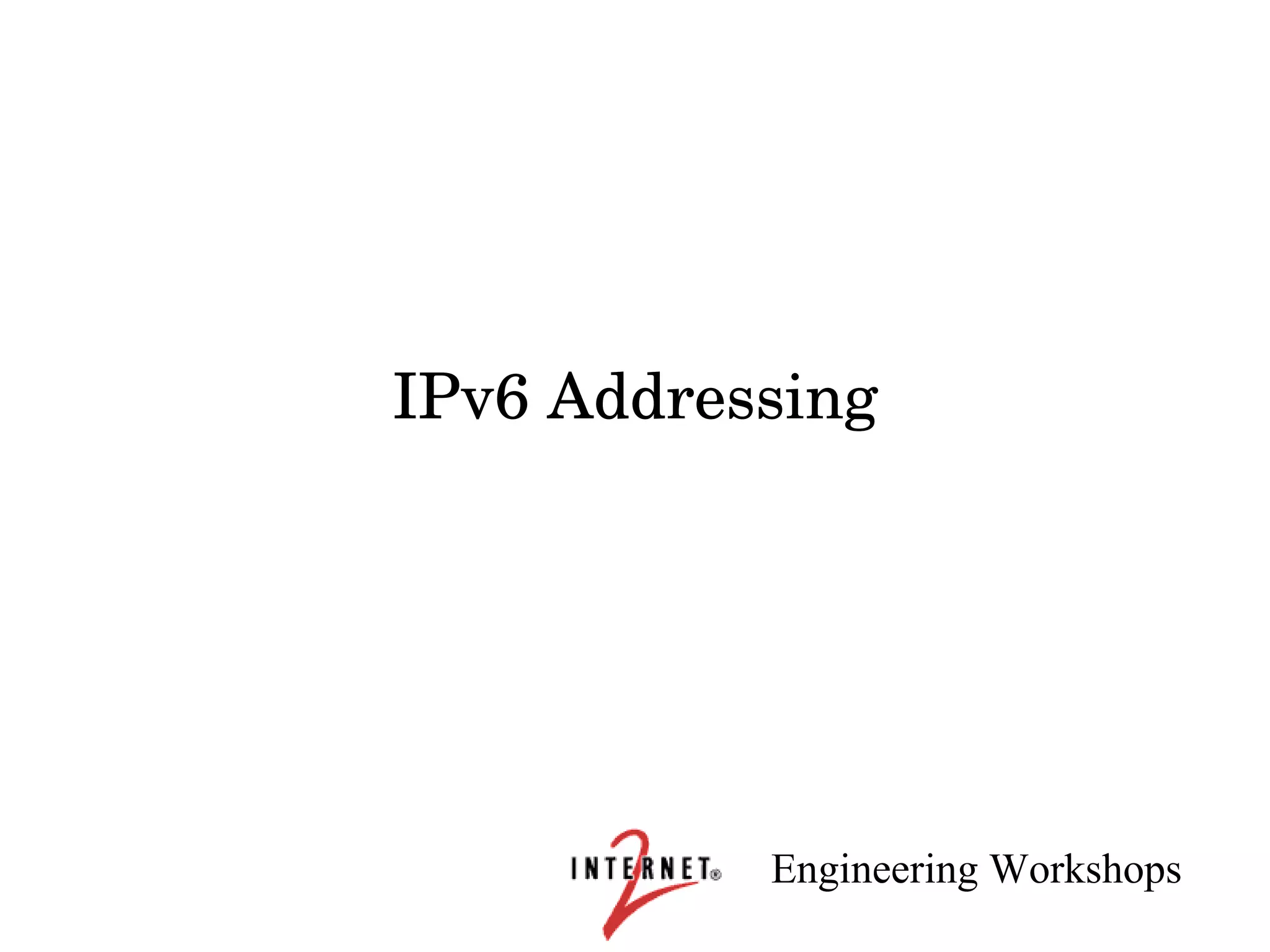 01 Ipv6 Addressing | PPT