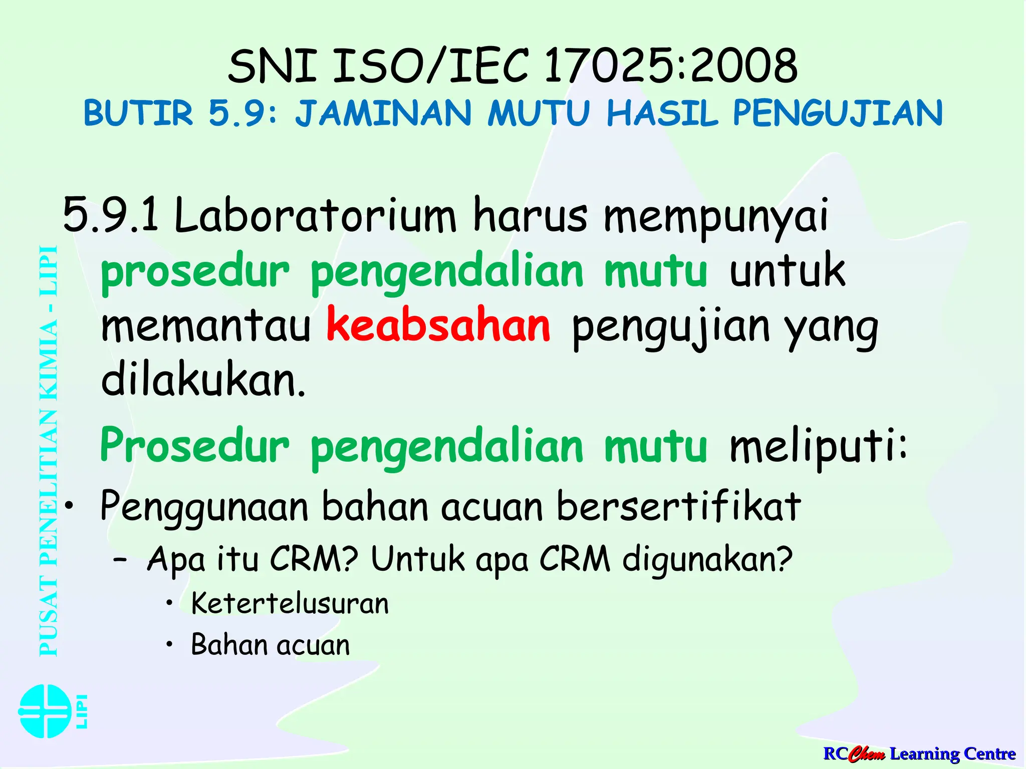 01-Jaminan Mutu- DATA HASIL PENGUJIAN .ppt