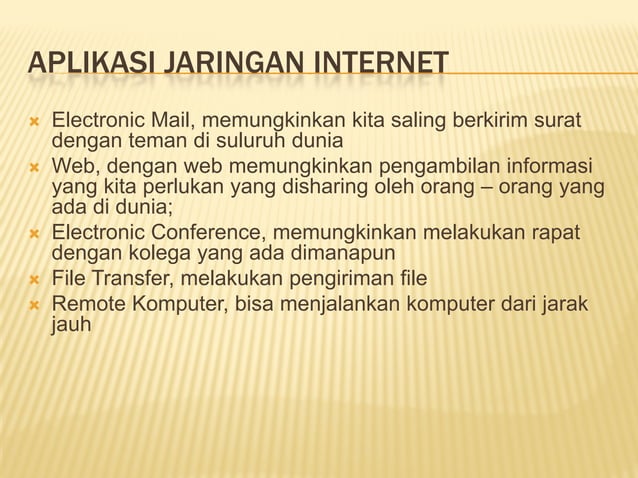 jaringan komputer - pengenalan | PPT