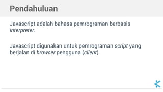 Pemrograman Web - Javascript | PDF
