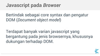 Pemrograman Web - Javascript | PDF