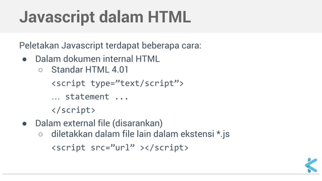 Pemrograman Web - Javascript | PDF