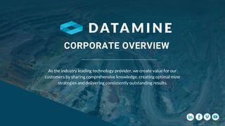 1. Jonathan Graham, Datamine - Welcome to the Strategic Open Pit Mine ...