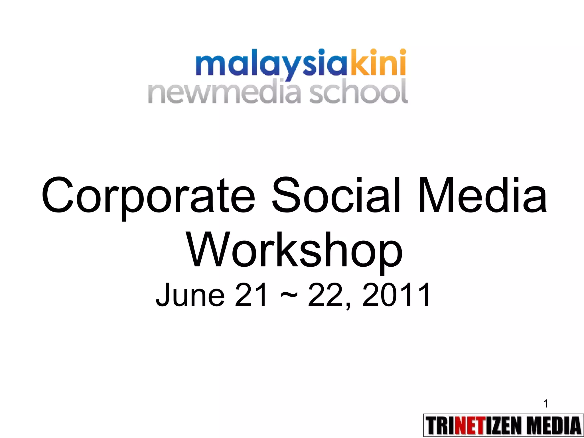 CSM Module 1: Key trends in social media | PPT