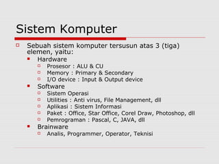 01 komponen dasar komputer (1) | PPT