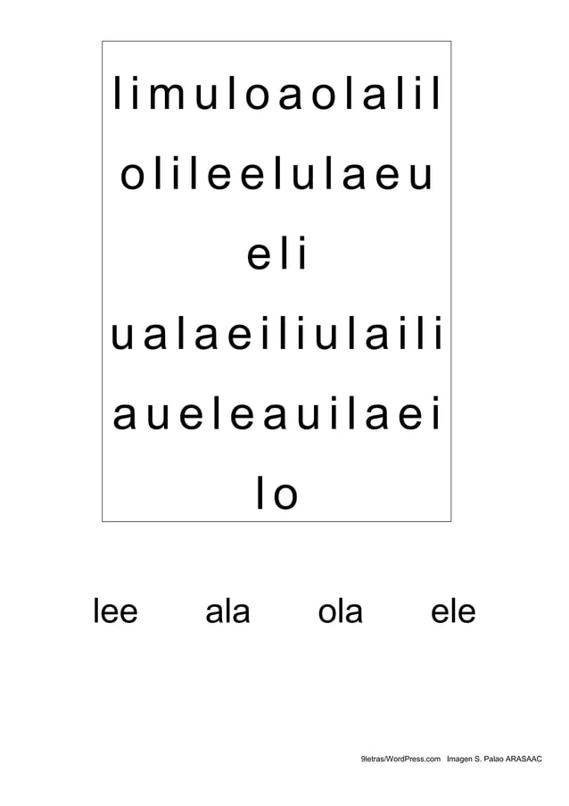 LETRA L LECTOESCRITURA | DOC