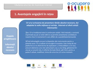 01 Căutarea unui loc de muncă pe Internet | PPT