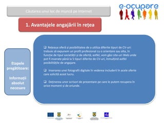01 Căutarea unui loc de muncă pe Internet | PPT