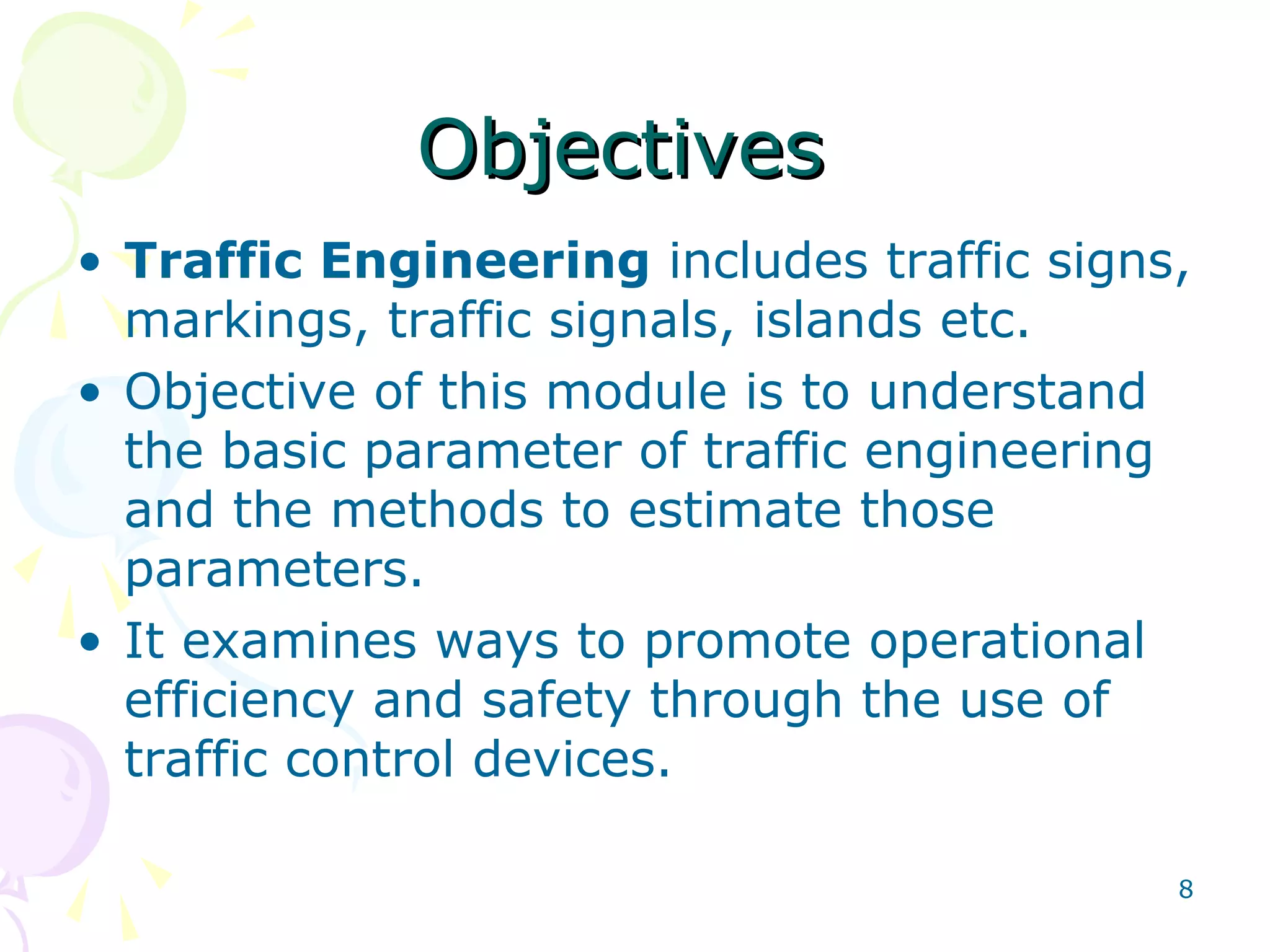 Highway And traffic Engineering | PPT