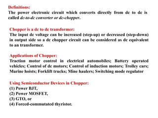 01-Lecture-DC Chopper,,,,,,,,,,,,,,,,,,,,,,, | PDF
