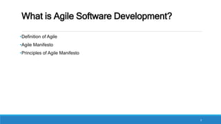 01- Lecture -Introduction to IT Agile Development. | PPT