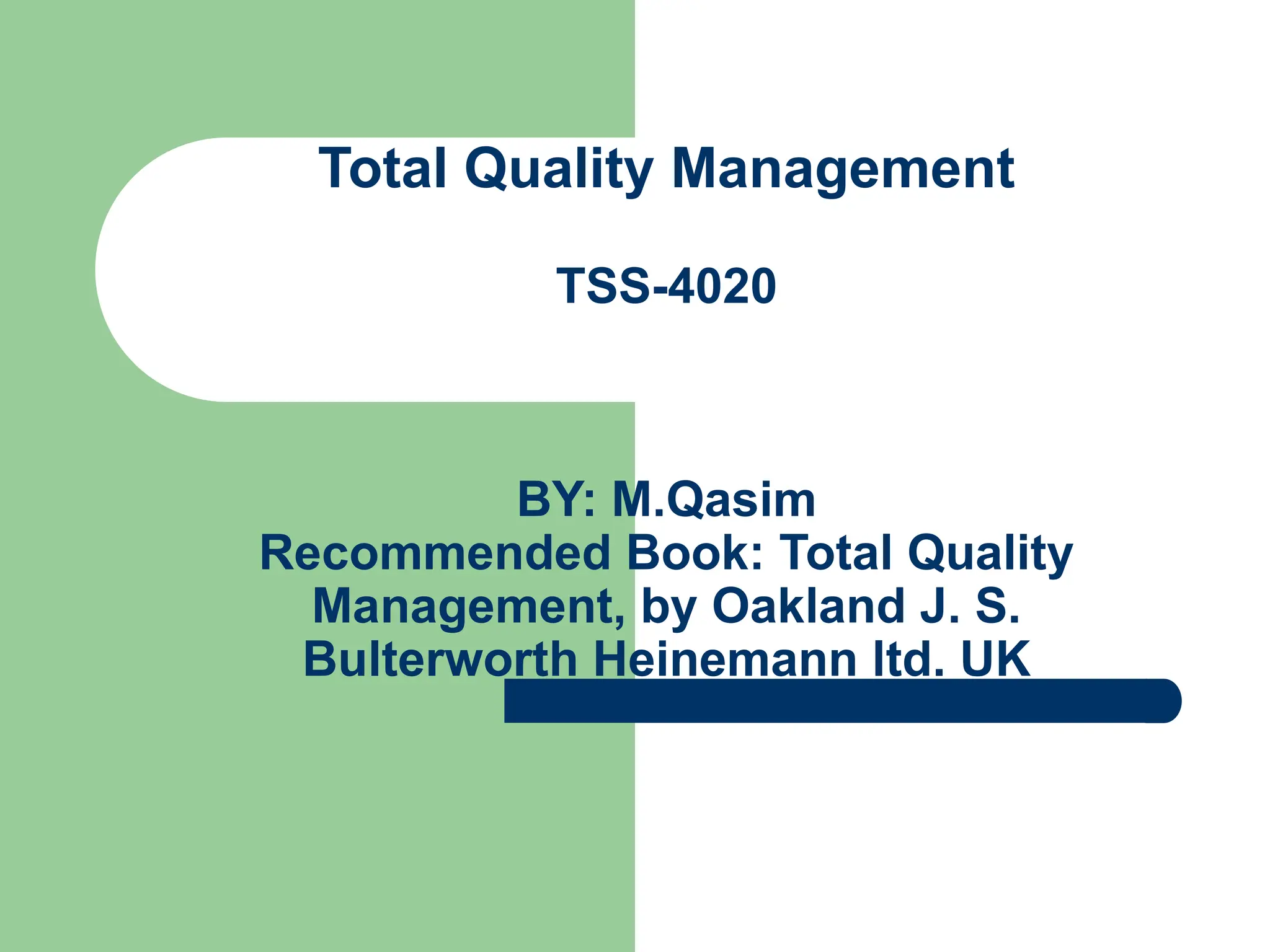What is Quality and what is total quality management| TQM.ppt