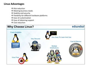 Linux Introduction , Unix vs Linux , Linux Advantages | PPT