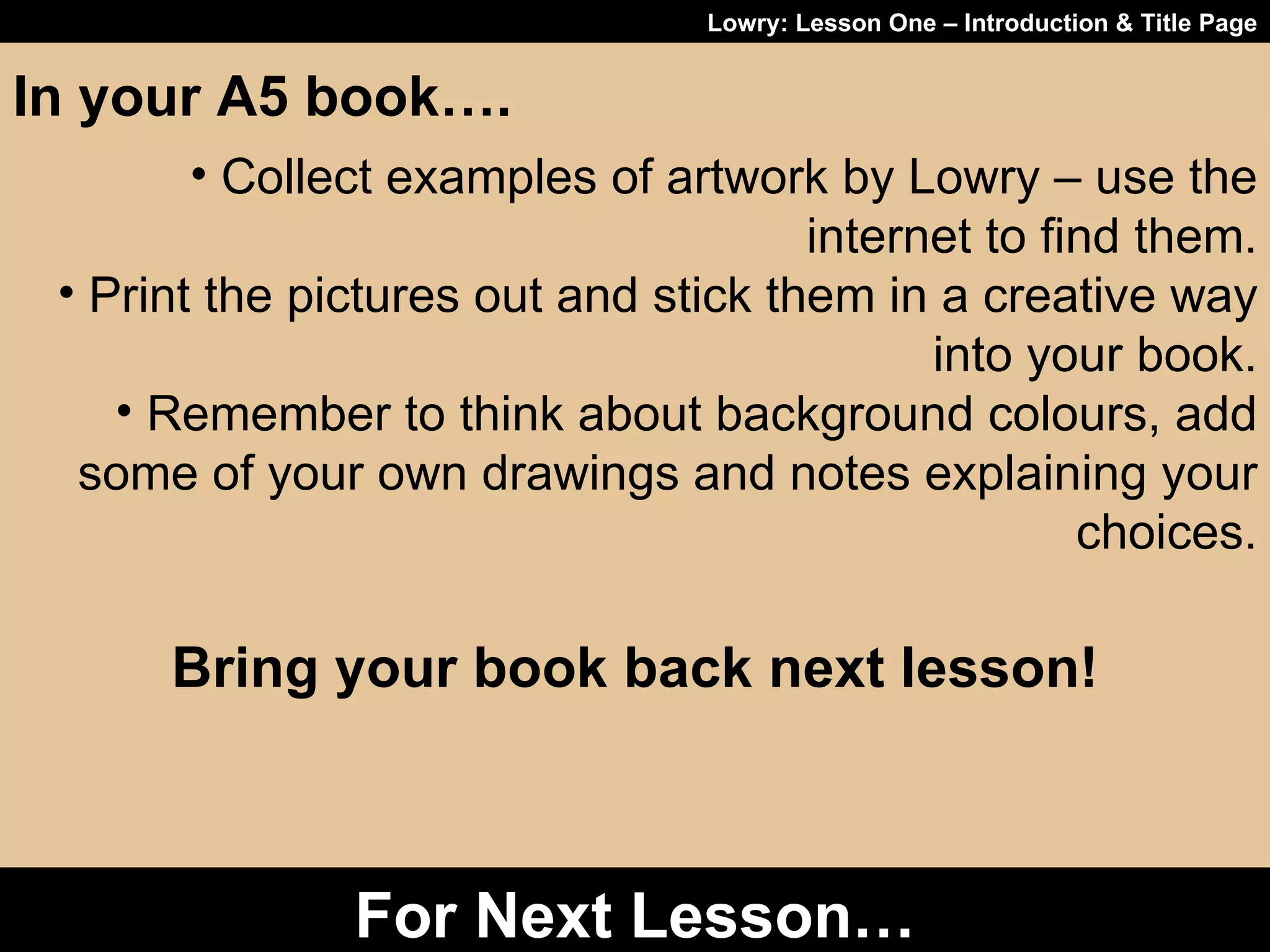 01 Lowry | PPT