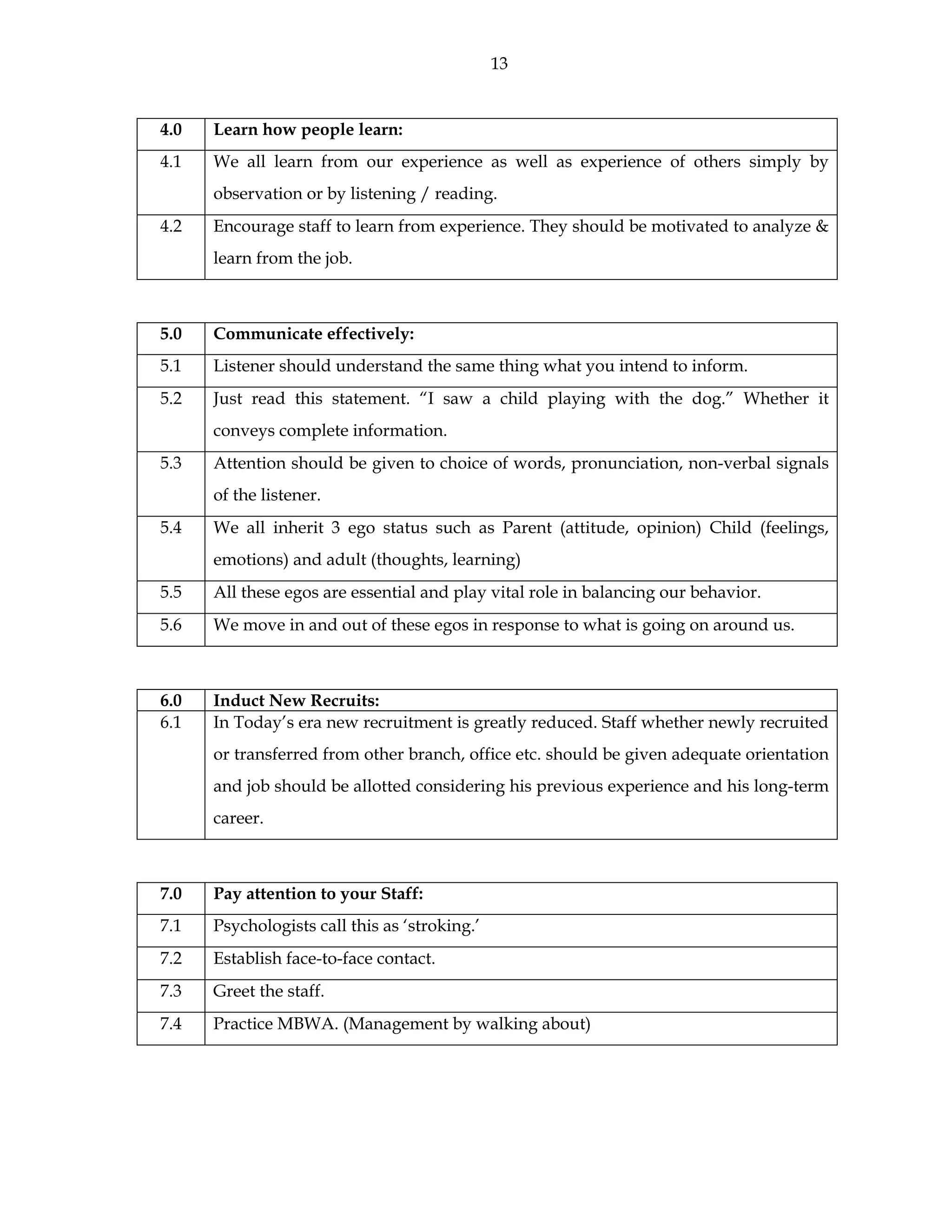 01 management handouts | PDF
