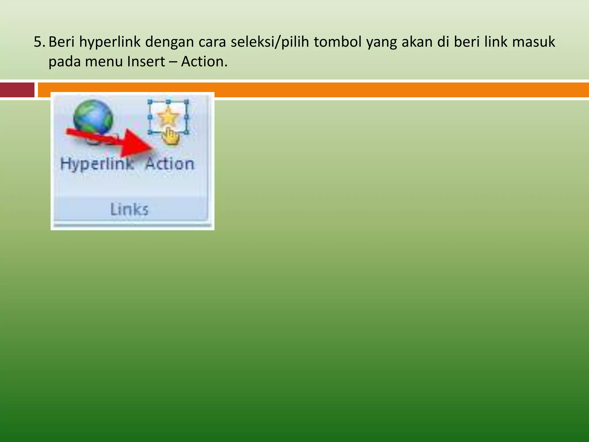 01. membuat tombol menu hyperlink di power point 2007 | PPTX