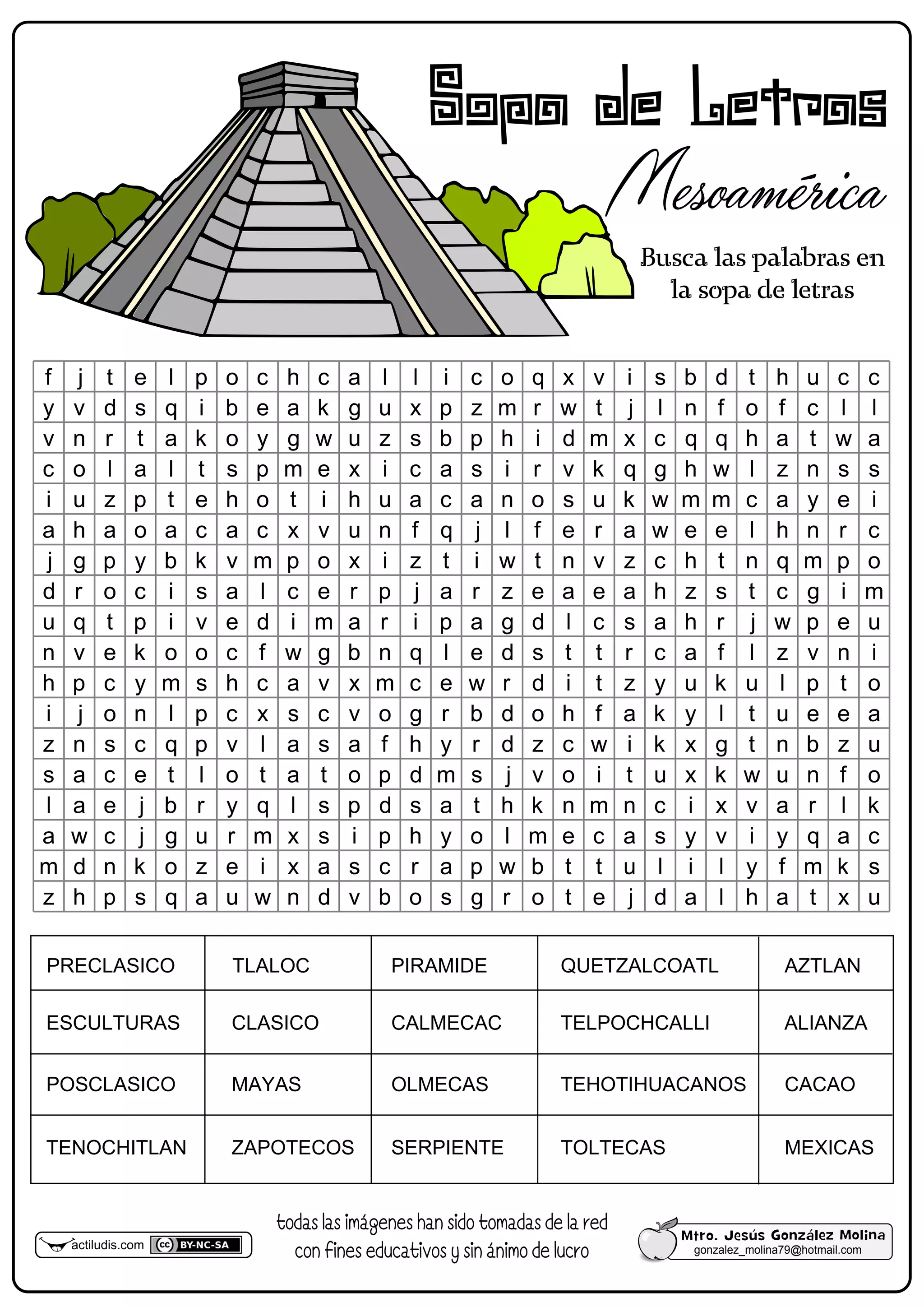 01 mesoamerica-sopa-de-letras | PDF