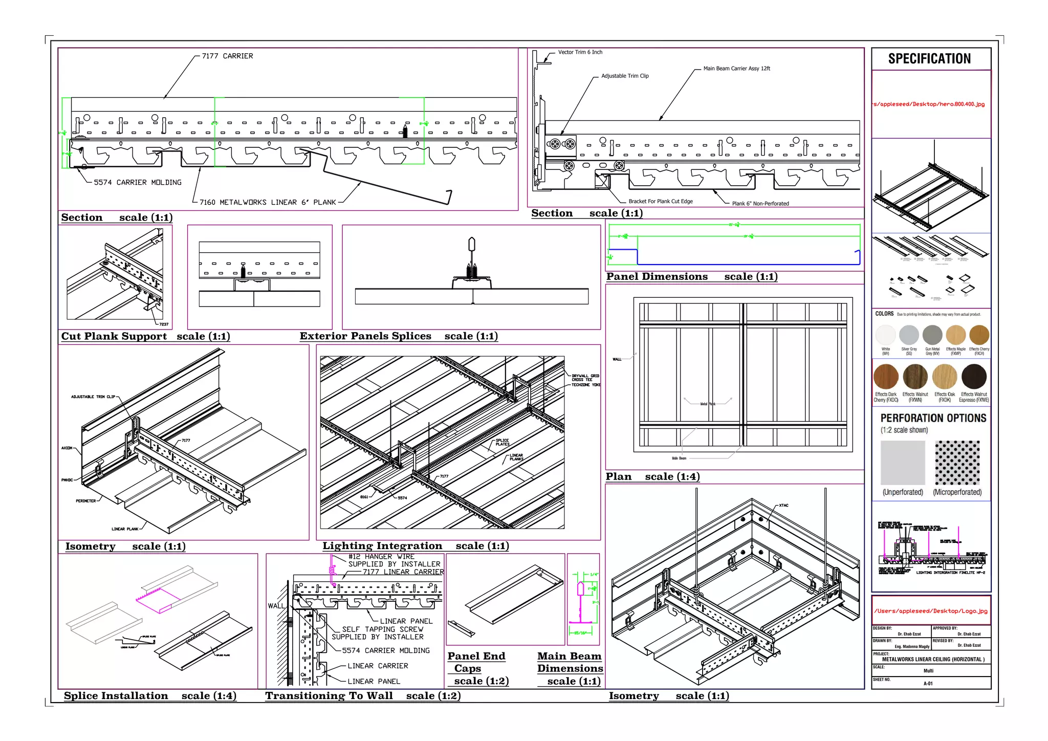10-working details-ceiling-by Prof Dr. Ehab Ezzat 2019 | PDF