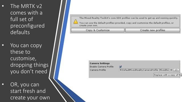 Mixed Reality Toolkit - Introduction to configuration | PPTX