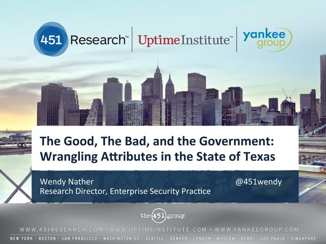 CIS13: The Good, The Bad, and the Government: Wrangling Attributes in ...