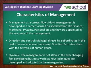 Nature of Management - Management Principles | PPTX