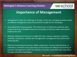 Nature of Management - Management Principles | PPTX