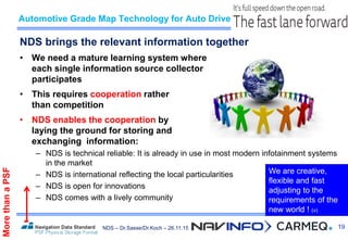 Wherecamp Navigation Conference 2015 - NDS standardization | PPT