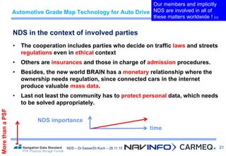 Wherecamp Navigation Conference 2015 - NDS standardization | PPT